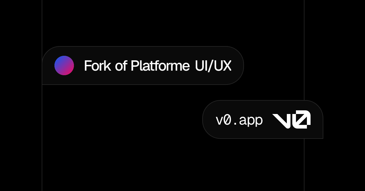 Fork of Platforme UI/UX – v0 by Vercel
