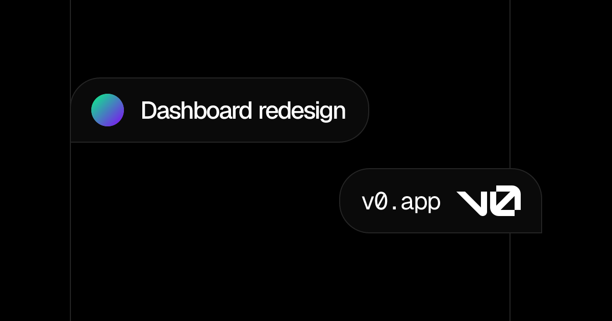 Dashboard redesign - v0 by Vercel