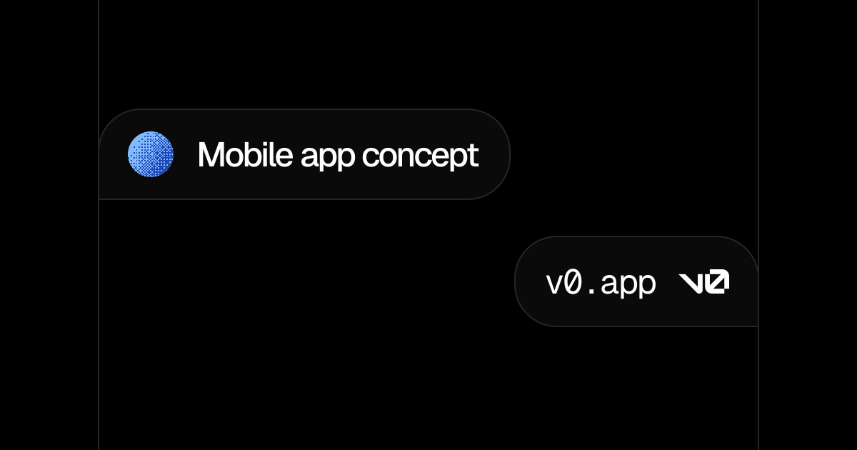 Mobile app concept – v0 by Vercel