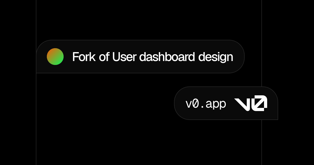 Fork of User dashboard design – v0 by Vercel
