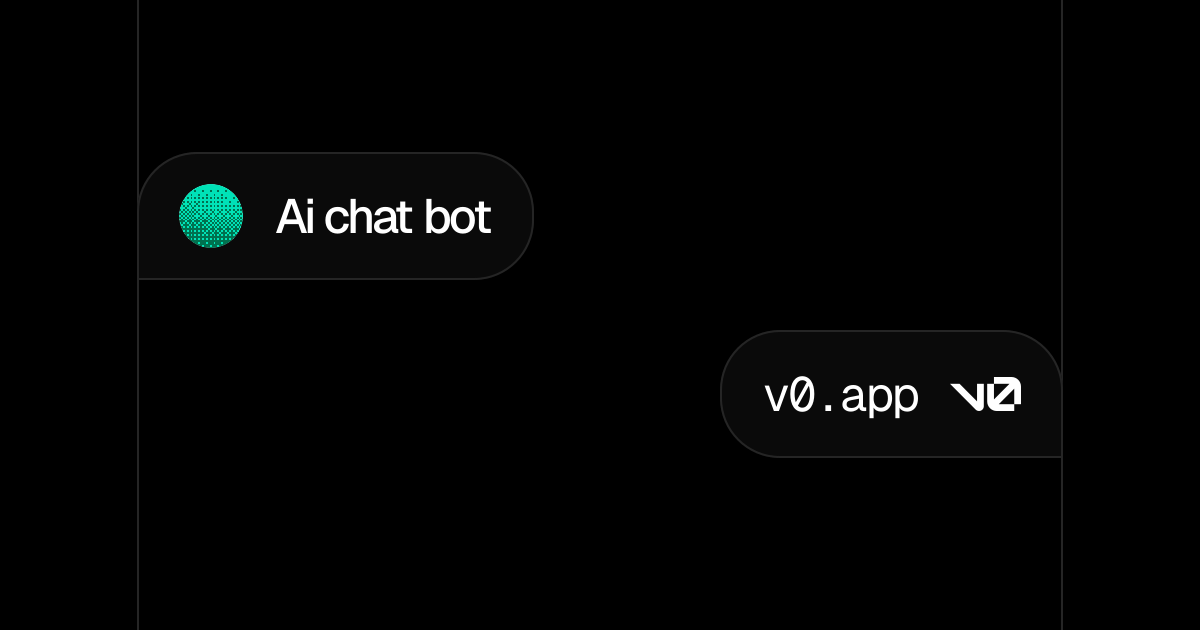 Ai chat bot – v0 by Vercel