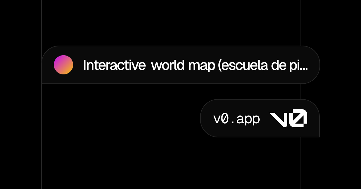Interactive world map (escuela de pitch) – v0 by Vercel