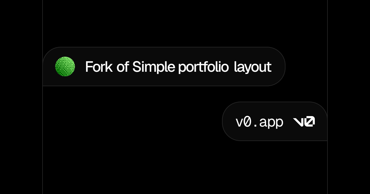 Fork of Simple portfolio layout – v0 by Vercel