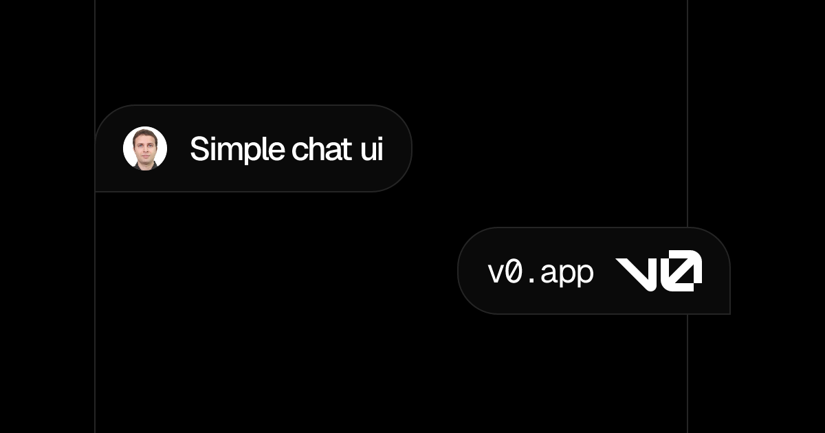 Simple chat ui – v0 by Vercel Simple chat ui – v0 by Vercel