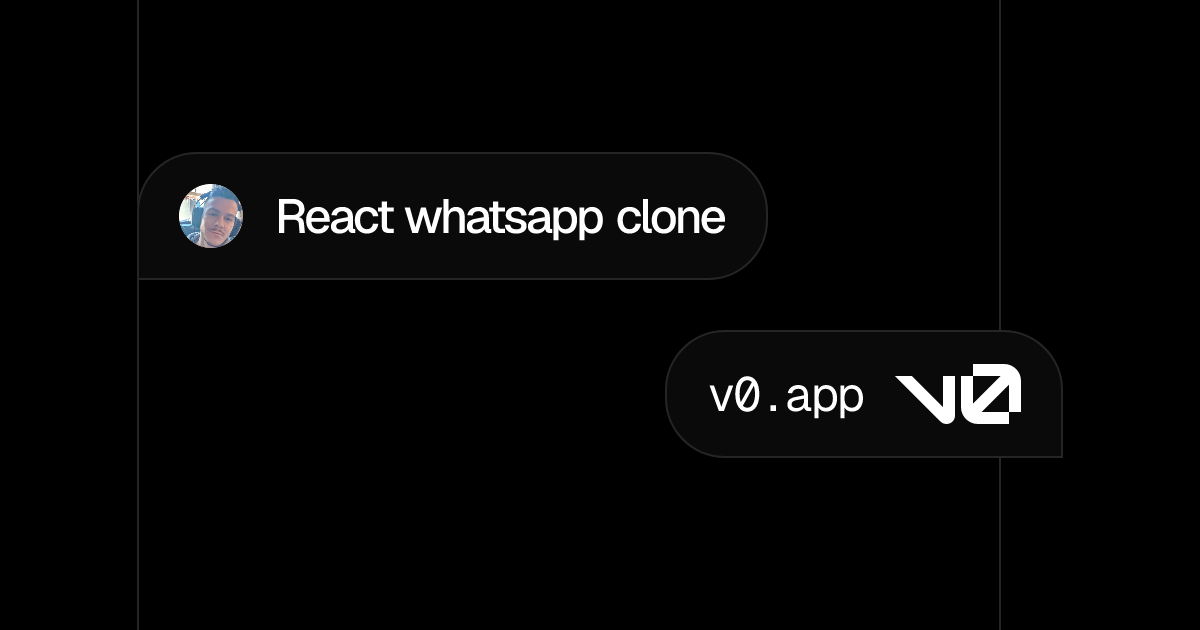 React whatsapp clone – v0 by Vercel