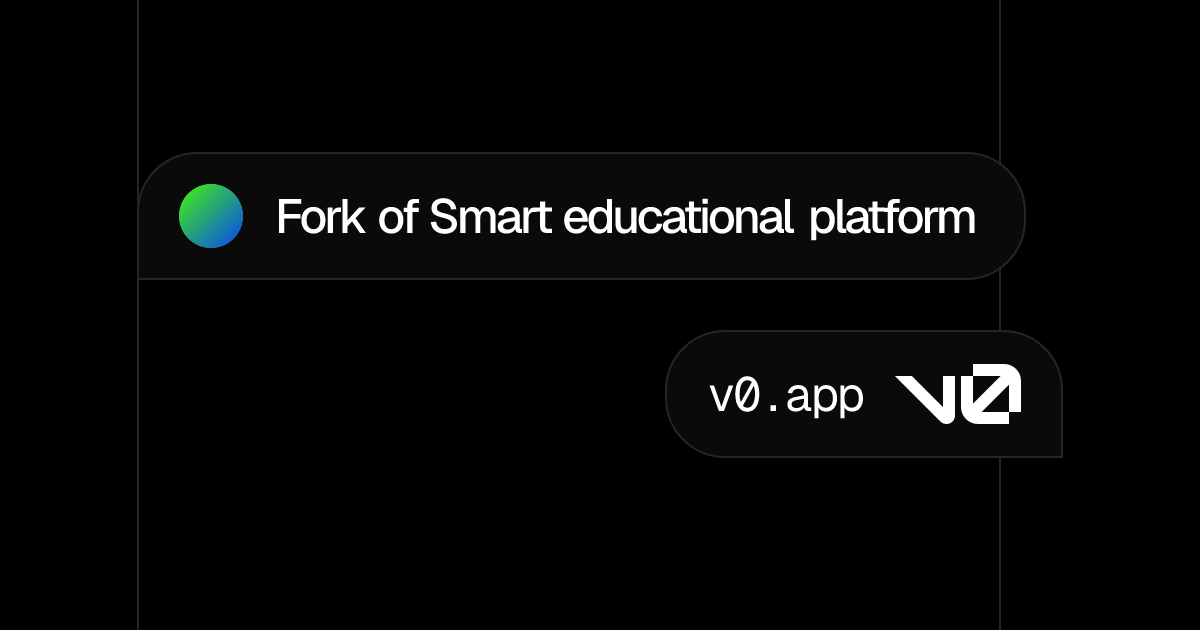 Fork of Smart educational platform – v0 by Vercel