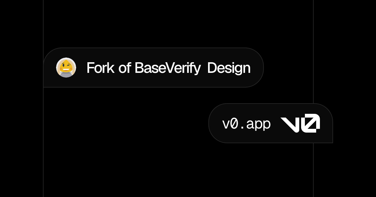 Fork of BaseVerify Design – v0 by Vercel