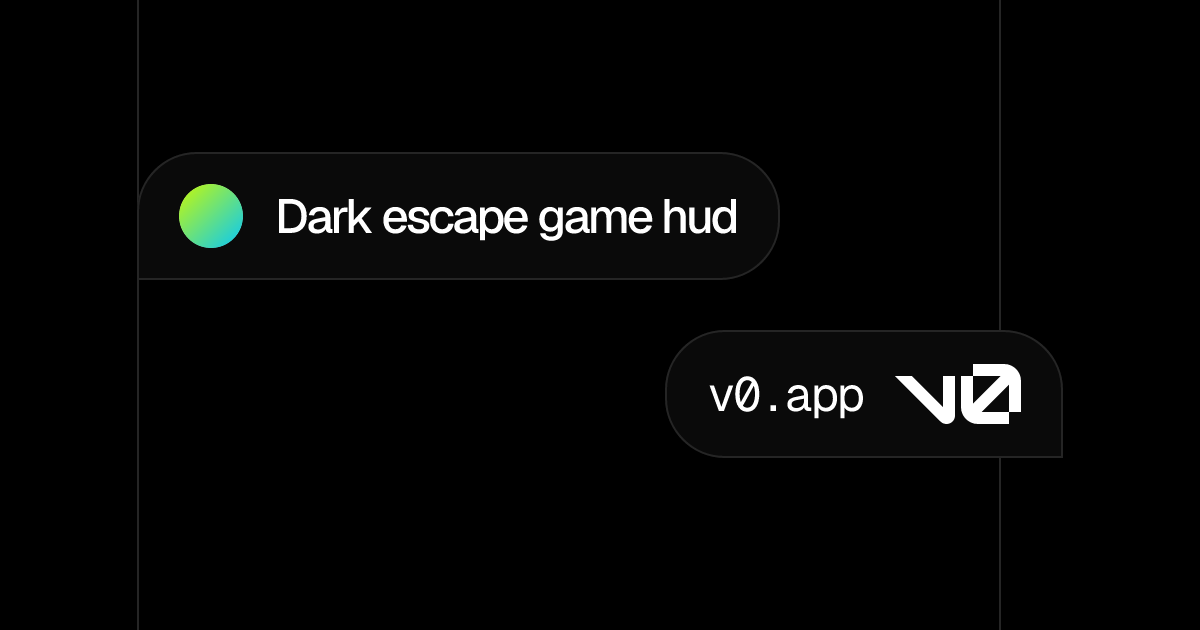 Dark escape game hud – v0 by Vercel