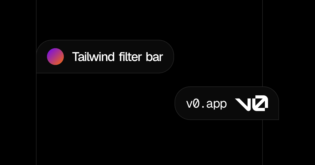 Tailwind filter bar - v0 by Vercel