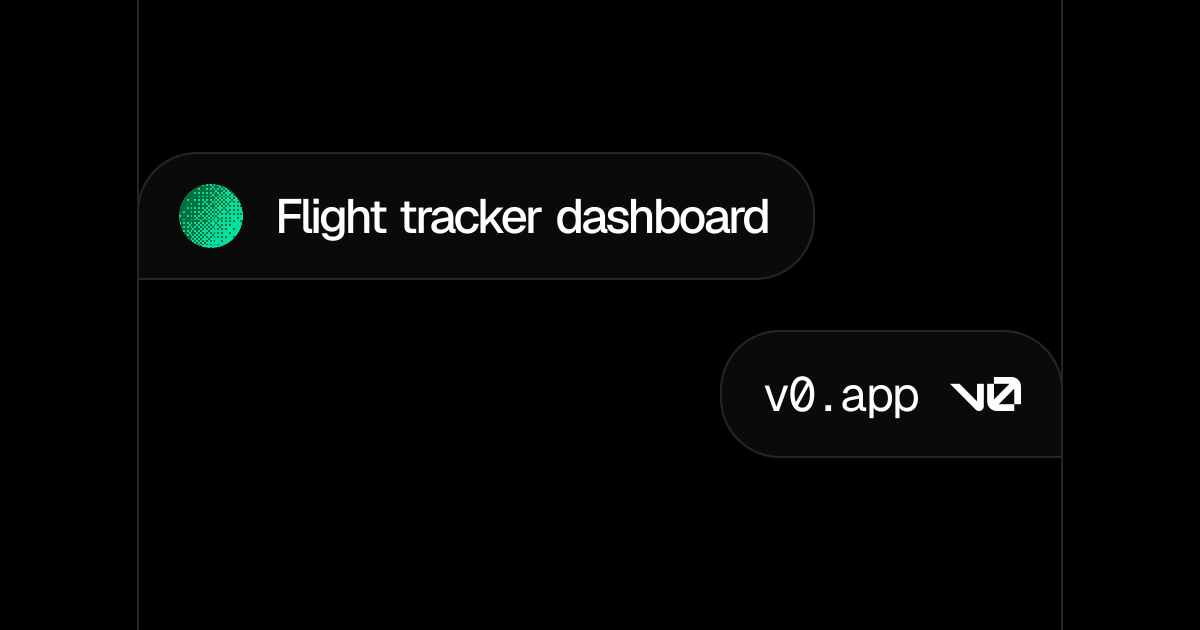 Flight tracker dashboard – v0 by Vercel