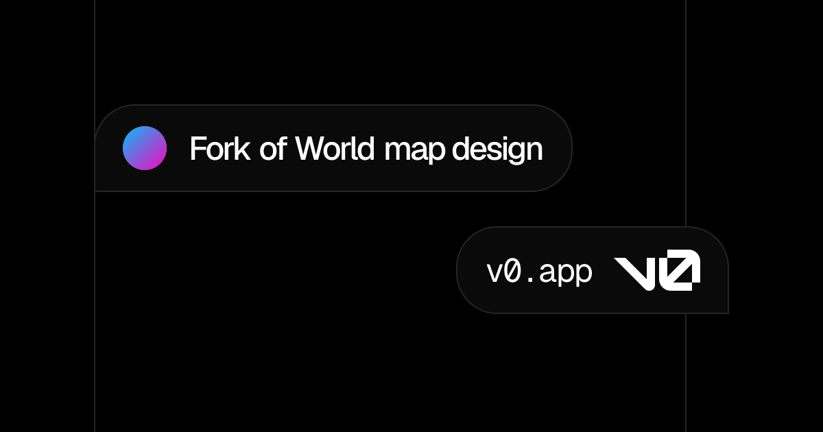 Fork of World map design – v0 by Vercel