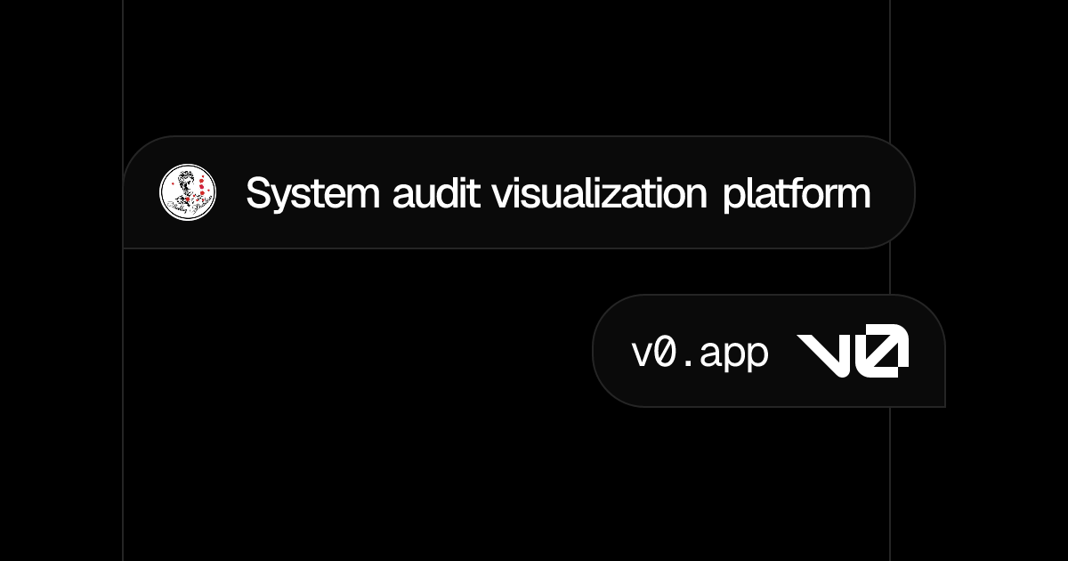 System audit visualization platform - v0 by Vercel