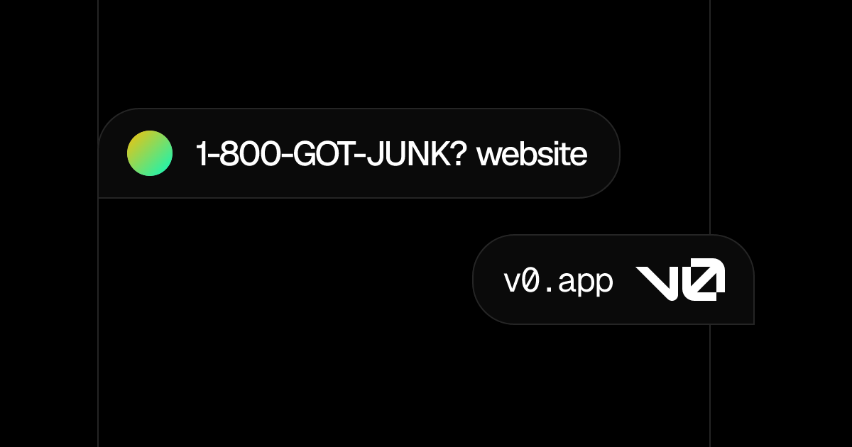 1-800-GOT-JUNK? website – v0 by Vercel