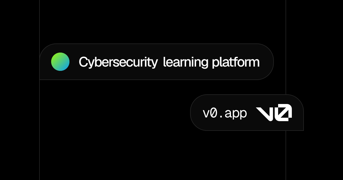 Cybersecurity learning platform – v0 by Vercel