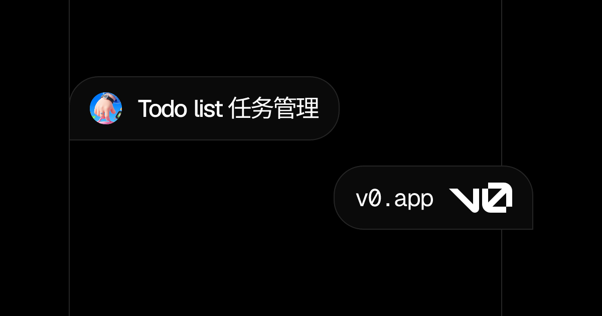 Todo list maker – v0 by Vercel