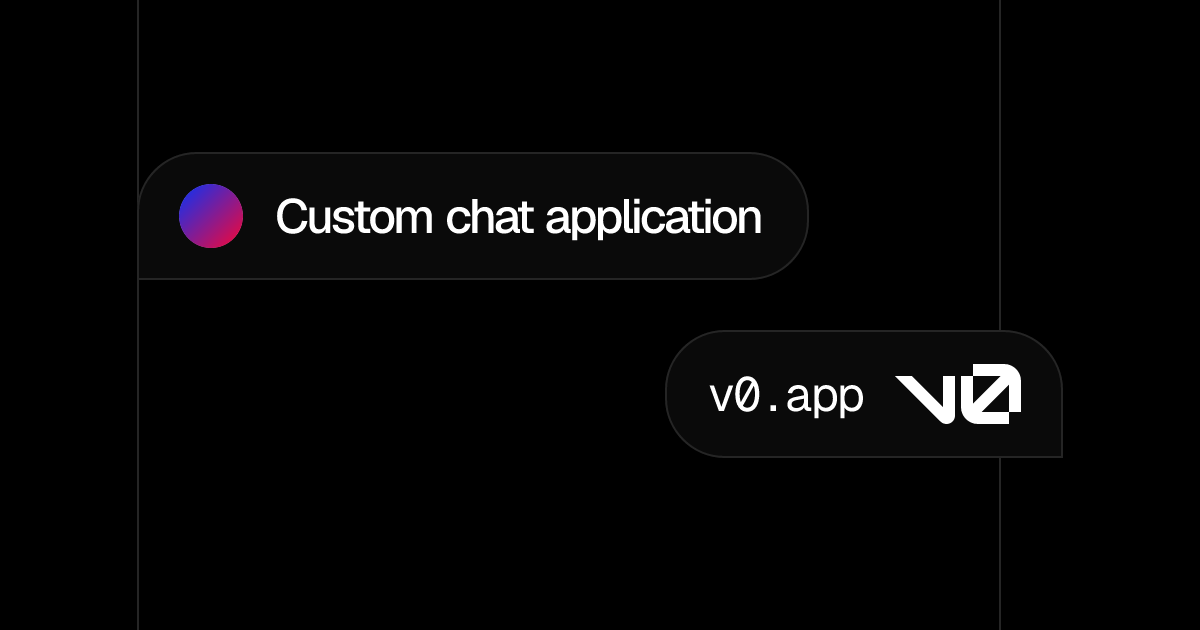 Custom chat application – v0 by Vercel