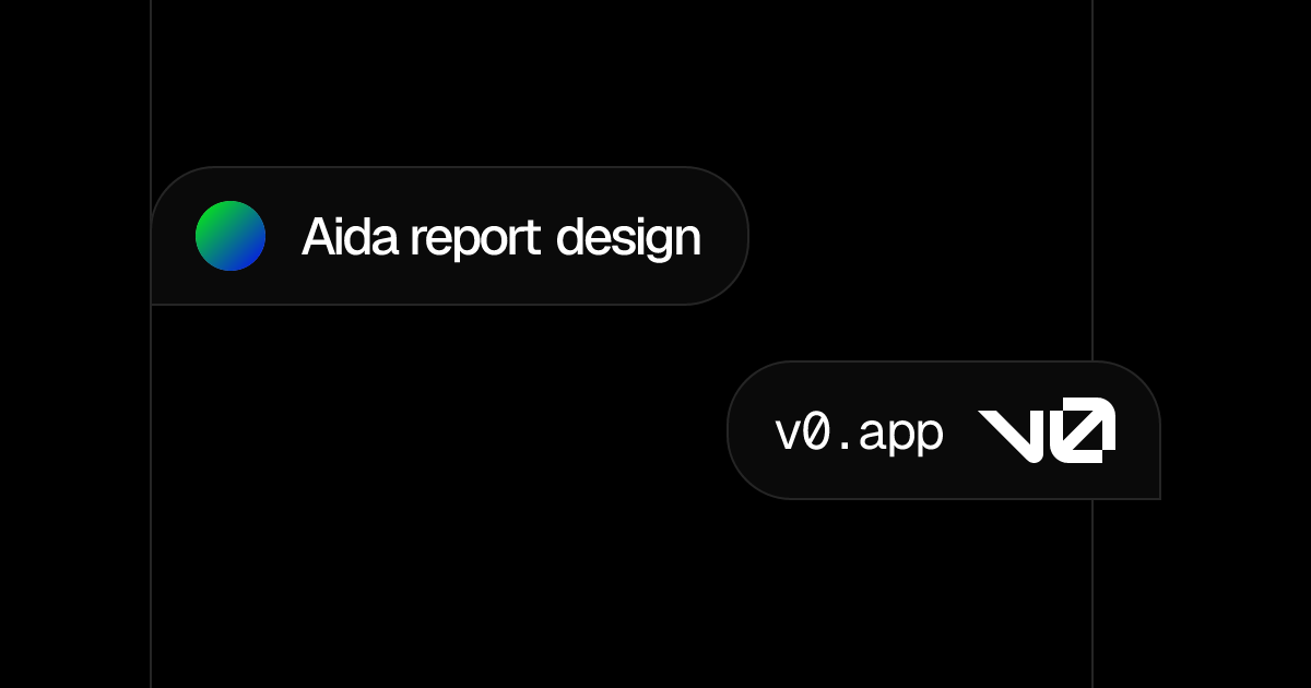 Aida report design – v0 by Vercel