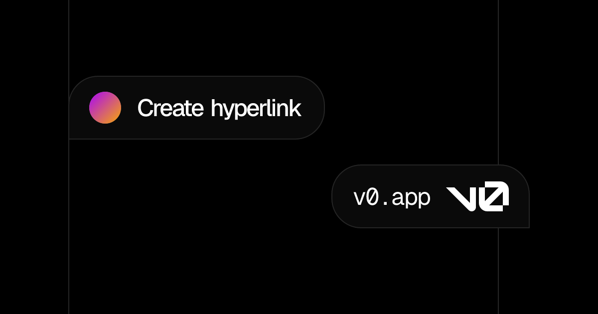 Create hyperlink – v0 by Vercel