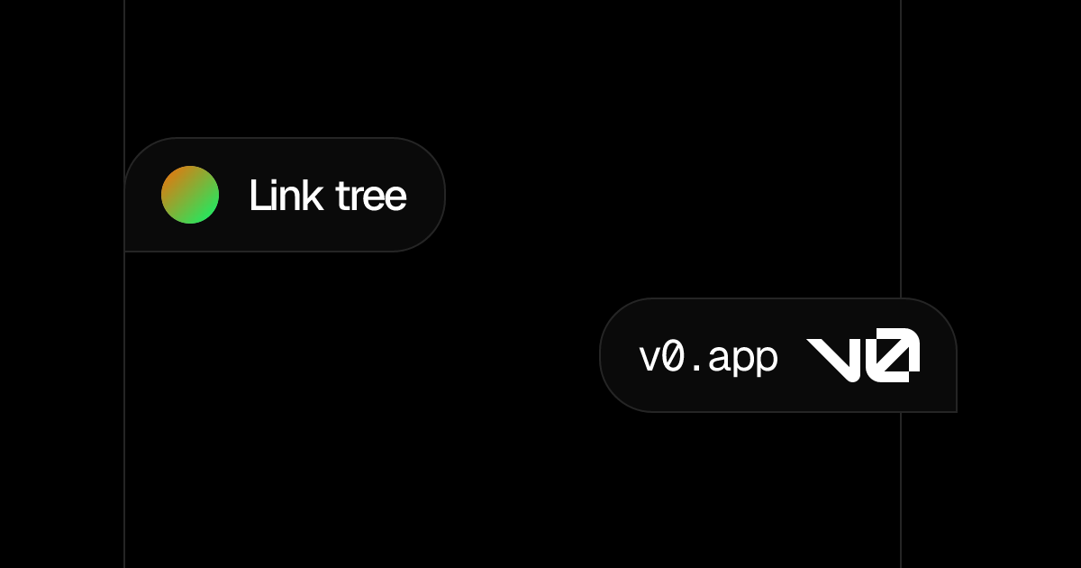 Link tree – v0 by Vercel