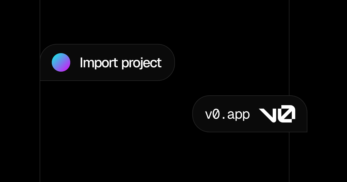 Import project – v0 by Vercel