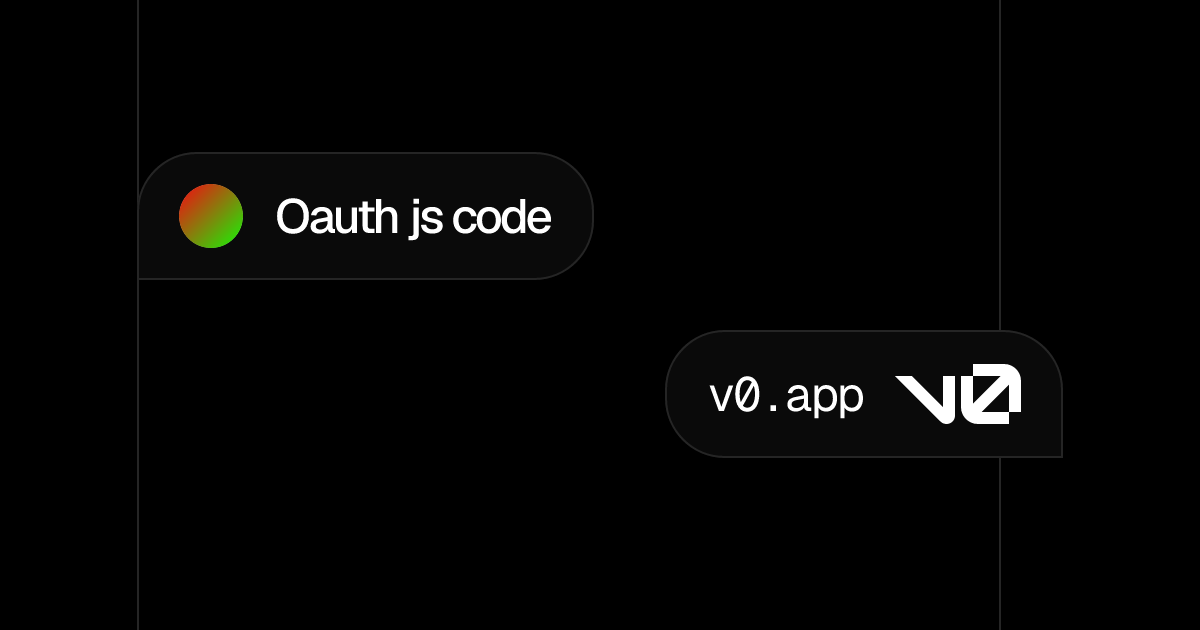 Oauth js code – v0 by Vercel