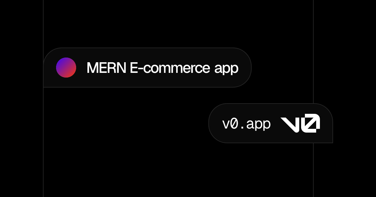 MERN E-commerce app – v0 by Vercel