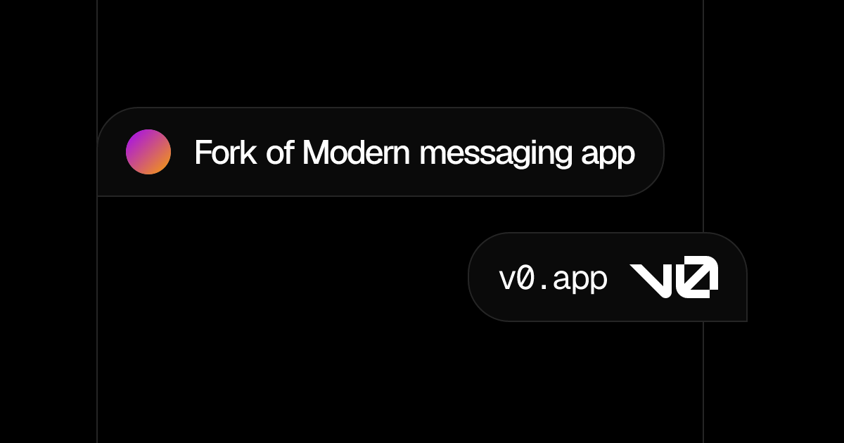 Fork of Modern messaging app – v0 by Vercel
