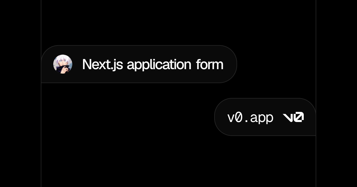 Next.js application form – v0 by Vercel