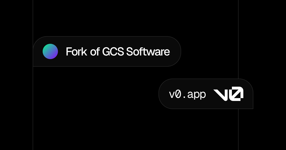 Fork of GCS Software – v0 by Vercel