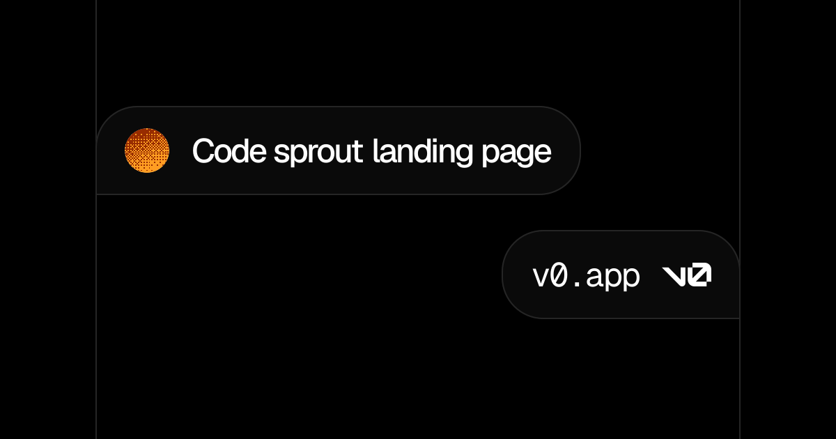 Code sprout landing page – v0 by Vercel
