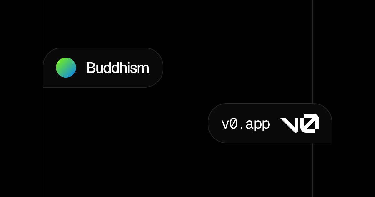 Buddhism – v0 by Vercel