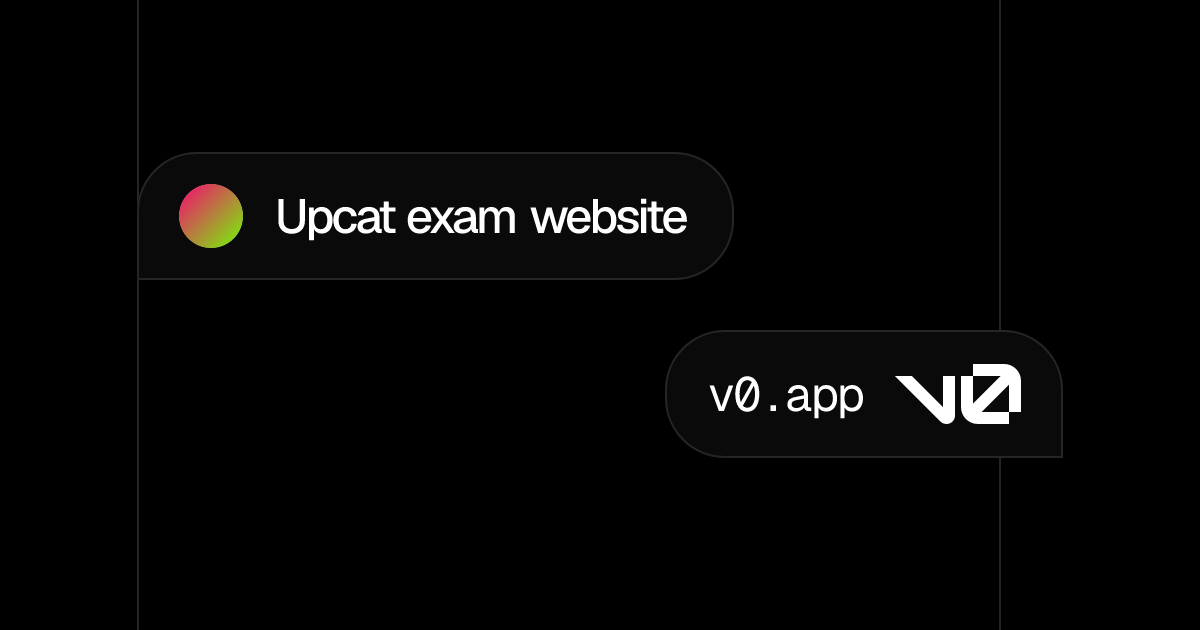 Upcat exam website - v0 by Vercel