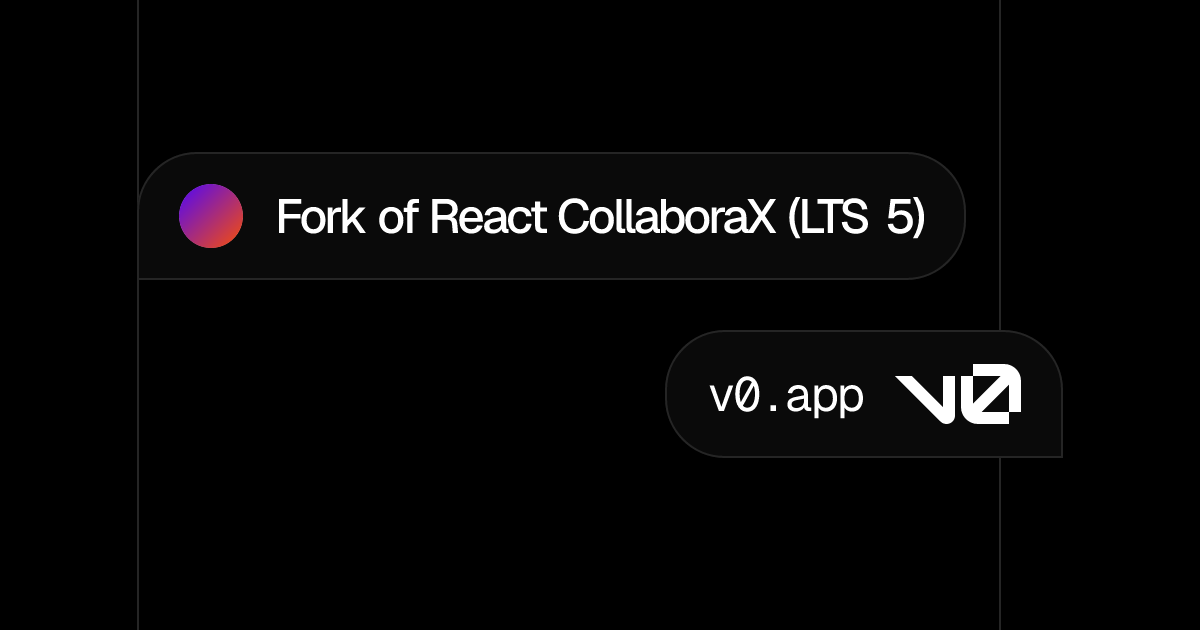 Fork of React CollaboraX (LTS 5) – v0 by Vercel