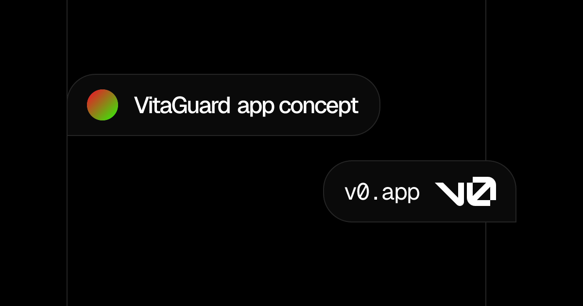 VitaGuard app concept – v0 by Vercel