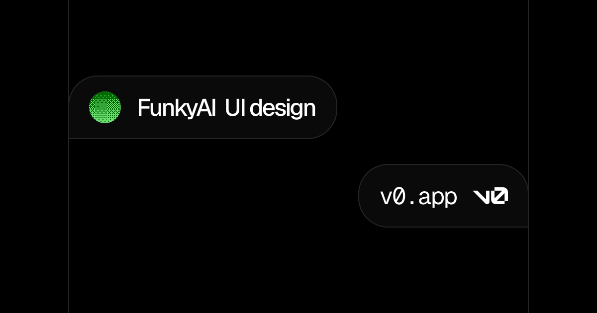FunkyAI UI design – v0 by Vercel