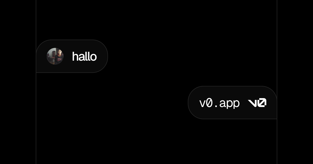 hallo – v0 by Vercel