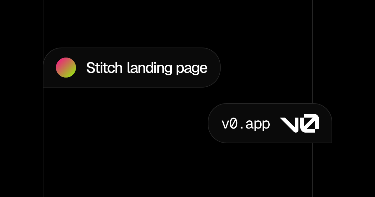 Stitch landing page – v0 by Vercel