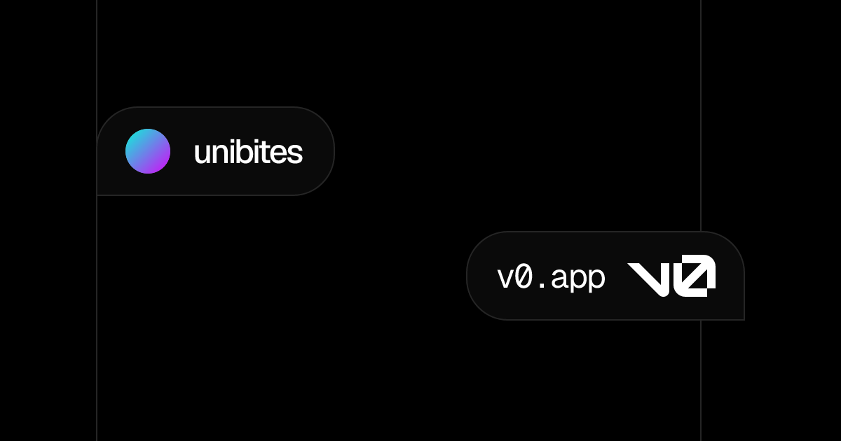 unibites – v0 by Vercel