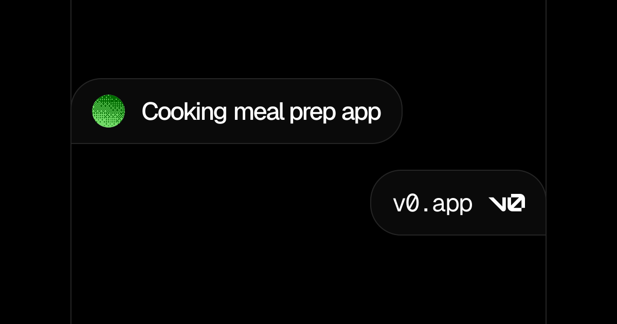 Cooking meal prep app – v0 by Vercel