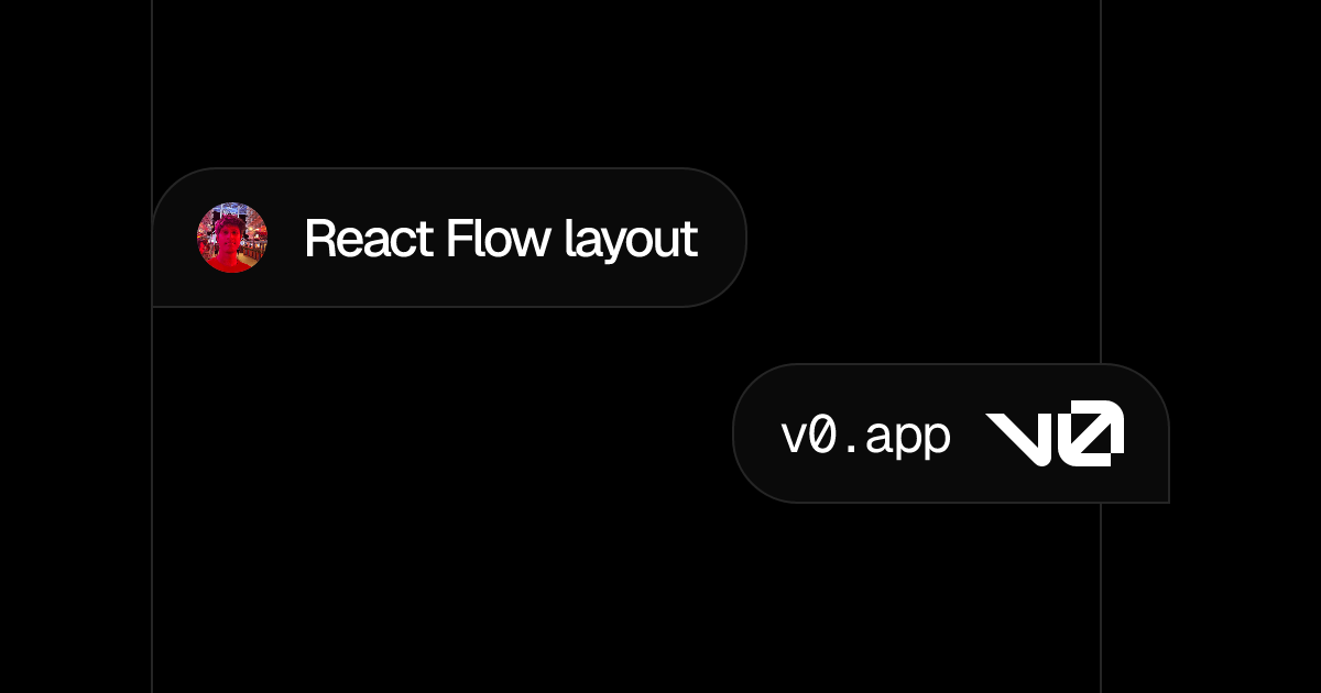 React Flow layout – v0 by Vercel