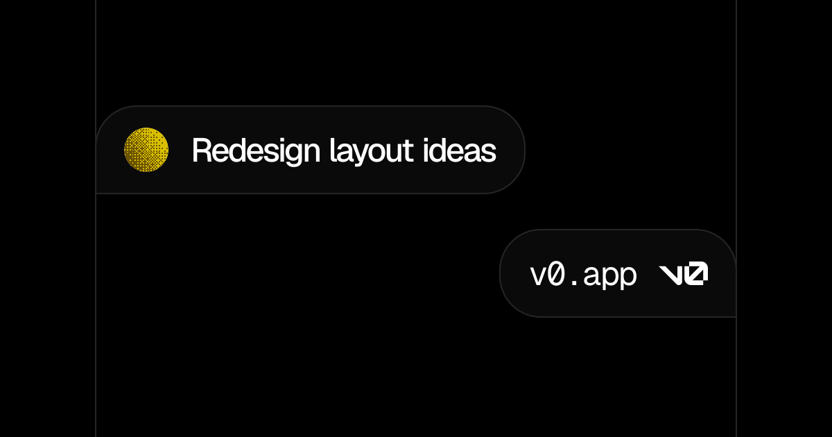 Redesign layout ideas – v0 by Vercel