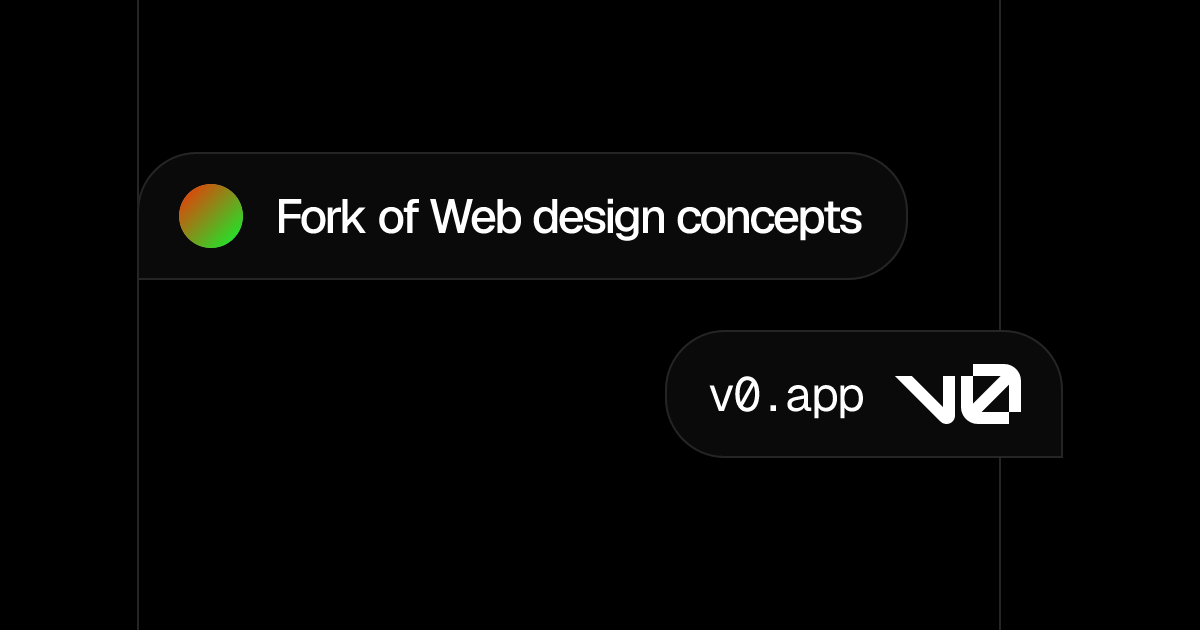 Fork of Web design concepts – v0 by Vercel