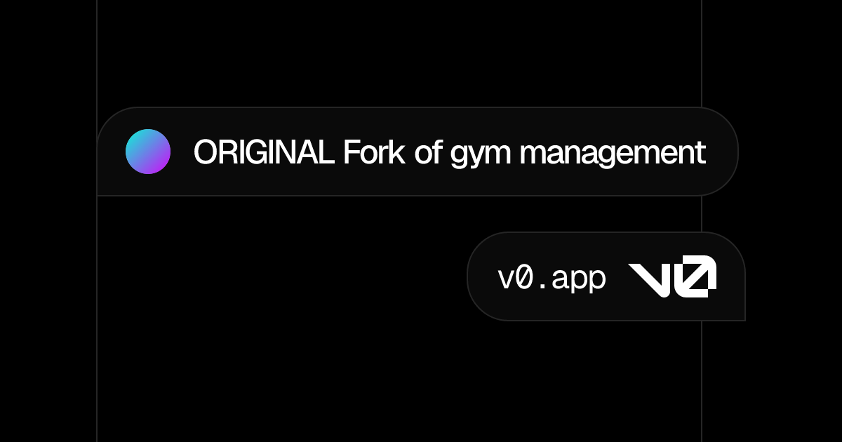 ORIGINAL Fork of gym management - v0 by Vercel