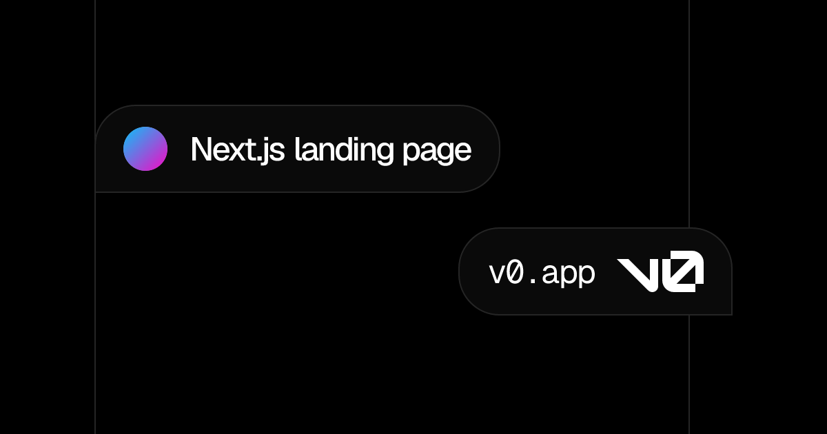 Next.js landing page – v0 by Vercel
