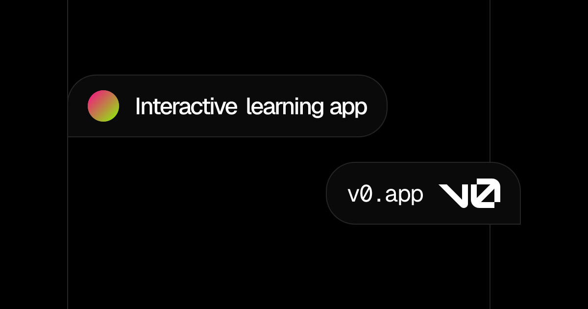 Interactive learning app – v0 by Vercel