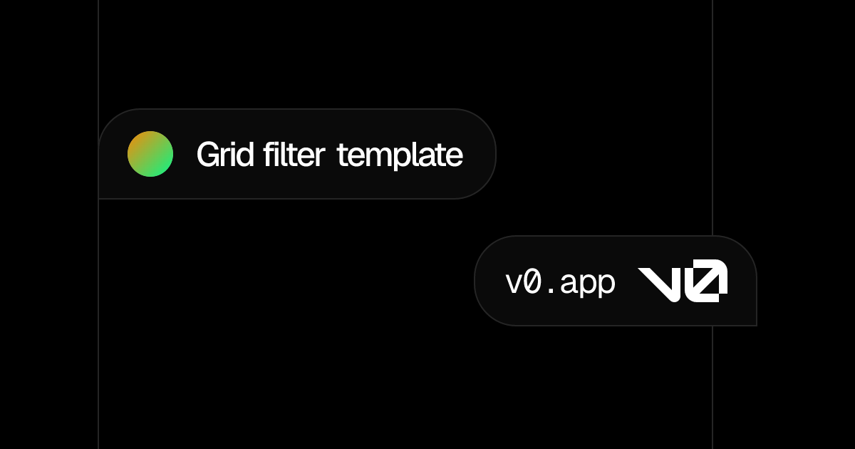 Grid filter template – v0 by Vercel