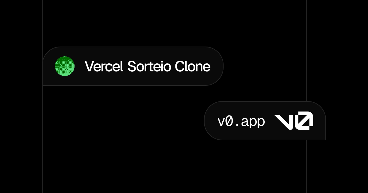 Vercel Sorteio Clone – v0 by Vercel