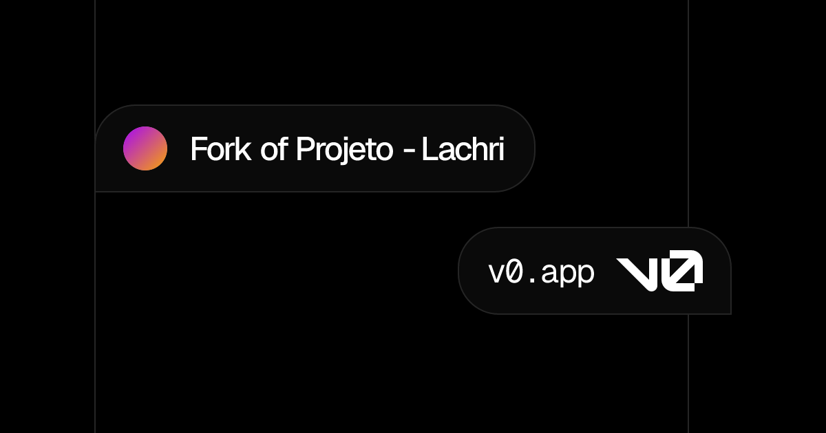 Fork of Projeto - Lachri – v0 by Vercel