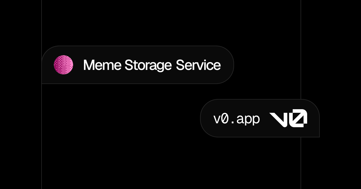 Meme Storage Service – v0 by Vercel