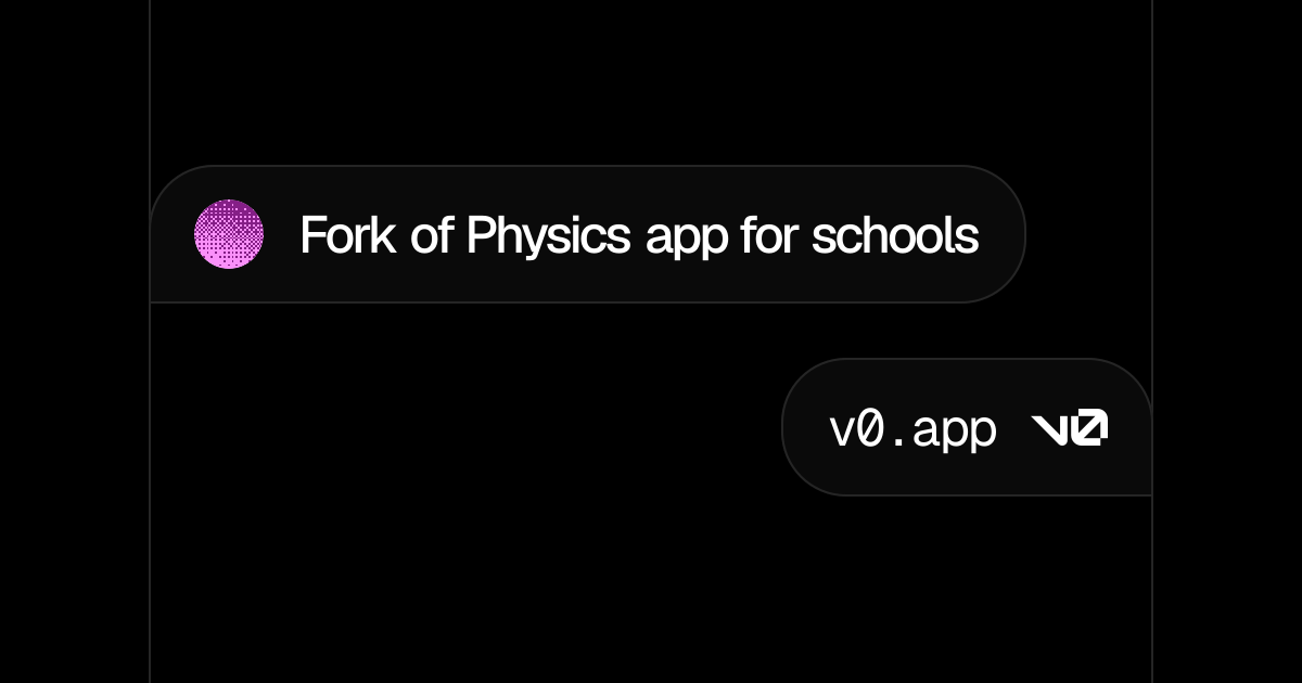 Fork of Physics app for schools – v0 by Vercel